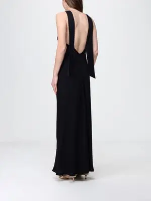 FORTE_FORTE Long Silk Blend Halterneck Dress