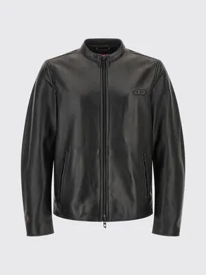 DIESEL® Leather Zip-up Jacket