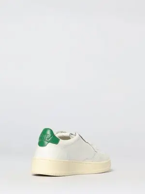 AUTRY Medalist Low Sneakers In Smooth Calfskin With A Bi Design - Green
