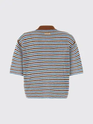Marni Striped Crocheted Cotton Cardigan