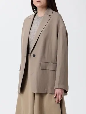 Brunello Cucinelli Viscose Blazer - Sand