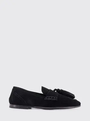 Dolce & Gabbana Suede Loafers With Tassels - Black