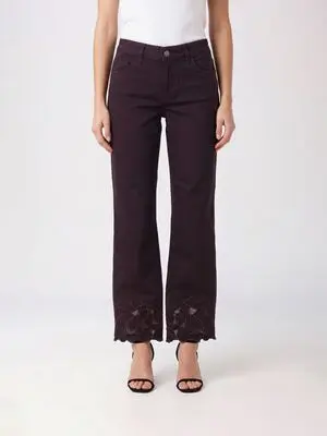 Liu Jo Slim Fit Cotton Denim Jeans - Brown