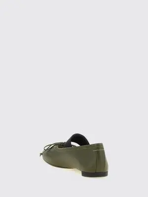 MAISON MARGIELA Leather Tabi Mary Jane Ballerinas - Green