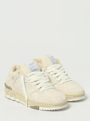 Axel Arigato Area Lo Calfskin Leather And Suede Sneakers - Beige