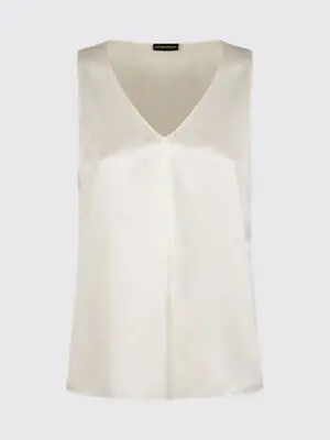 Emporio Armani Stretch Silk V-neck Top