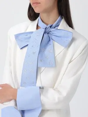 Liu Jo Double-breasted Blazer In Linen And Lyocell Blend