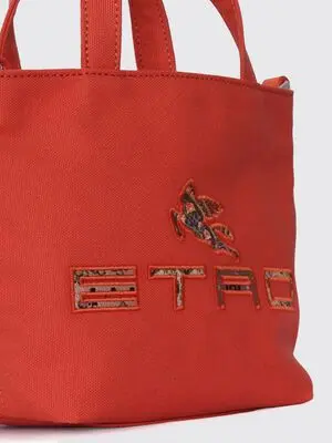 Etro Logo Cotton Canvas Bag