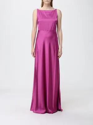 Liu Jo Long Satin Dress - Fuchsia