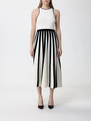 BOSS Viscose Blend Midi Dress - Multicolor