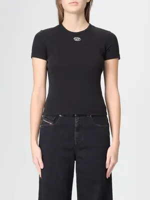 DIESEL® Ribbed T-shirt - Black