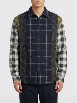 Amiri Tartan Camouflage Cotton Shirt - Blue