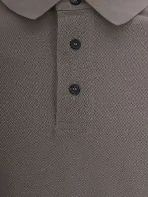 Emporio Armani Cotton Polo Shirt - Grey