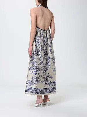 Liu Jo Satin Shirt Dress With Ethnic Print