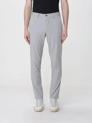 BOSS Chino Trousers In Stretch Cotton - Silver