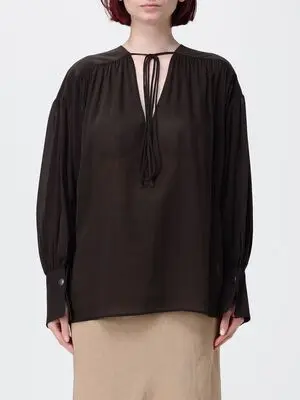 Pinko Cotton Blend Blouse - Brown