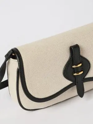 COCCINELLE Mavery Canvas And Grained Leather Bag
