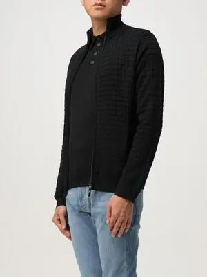 Emporio Armani Zip-up Jumper - Blue