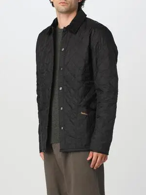 Barbour Quilted Jacket With Classic Collar - Black