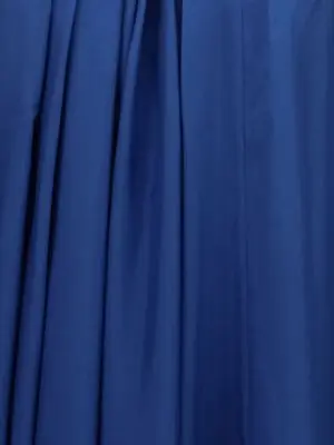 Zimmermann Pleated Silk Halterneck Maxi Dress - Blue