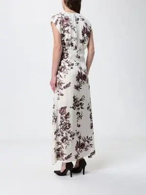 Liu Jo Floral Print Satin Midi Dress - Multicolor