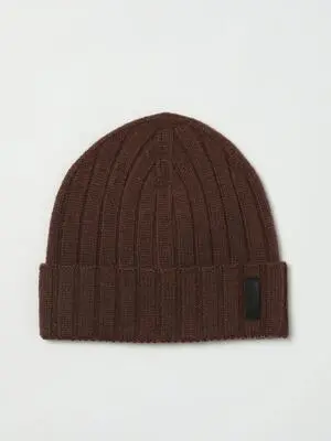Emporio Armani Ribbed Beanie - Brown