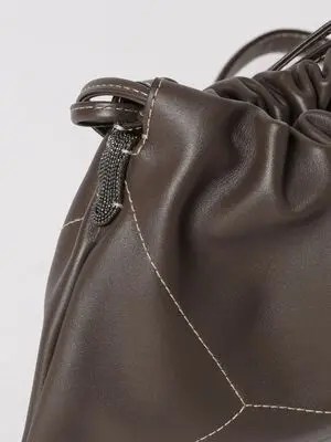 Brunello Cucinelli Smooth Calfskin Bucket Bag