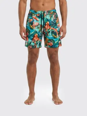 MAUNA KEA Printed Viscose Shorts - Red