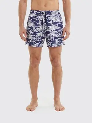 MAUNA KEA Printed Technical Fabric Swimsuit - Blue