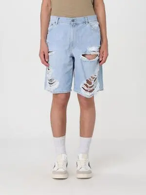 DONDUP Distressed Denim Shorts - Navy