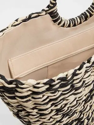 TWINSET Woven Raffia Bag