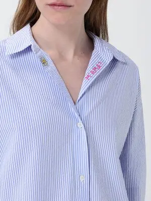 MC2 SAINT BARTH Sangallo Lace Shirt - Sky