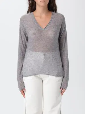 Pinko Embellished V-neck Jumper - Grey