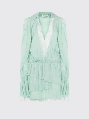 Blumarine Pleated Viscose Dress