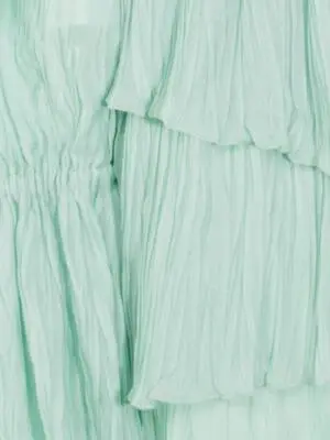 Blumarine Pleated Viscose Dress