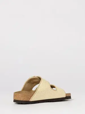 BIRKENSTOCK Arizona Big Buckle Braided Raffia Mules