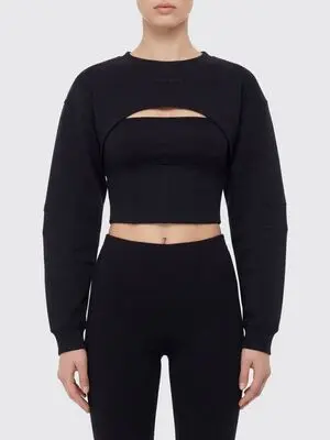 Patrizia Pepe Crop Top In Polyester - Black