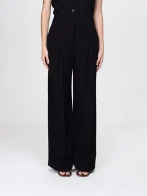 BOSS Pinstriped Viscose Palazzo Trousers