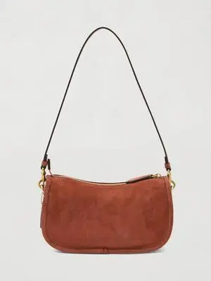 COACH Waverly Suede Shoulder Bag - Mud