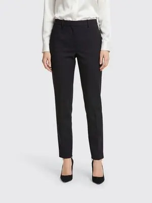 Helmut Lang Slim Fit Virgin Wool Trousers - Black
