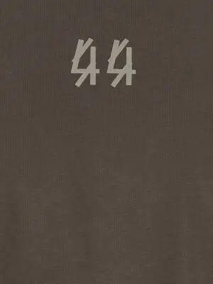 44 LABEL GROUP Cotton T-shirt With Logo - Grey
