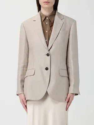 Brunello Cucinelli Linen Single-breasted Blazer - Beige