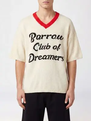 BARROW Club Of Dreamers" V-neck Knit Top - Cream