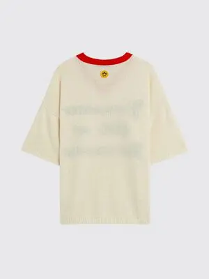 BARROW Club Of Dreamers" V-neck Knit Top - Cream