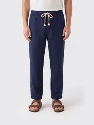 MC2 SAINT BARTH Linen Jogging Trousers - Blue