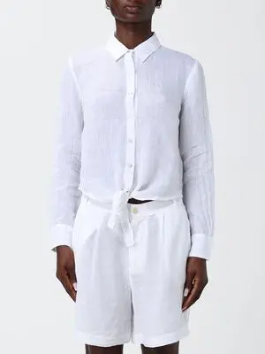 120% Lino Linen Shirt - White