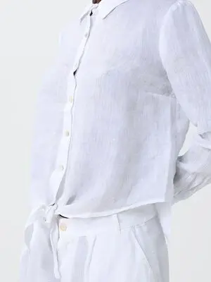 120% Lino Linen Shirt - White