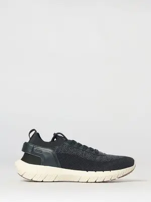 BOSS Motion Sneakers In Crochet Knit - Blue