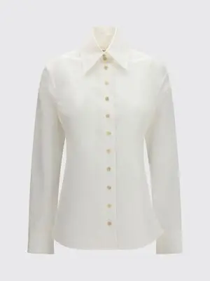 Khaite Slim-fit Cotton Point Collar Shirt