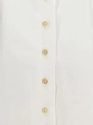 Khaite Slim-fit Cotton Point Collar Shirt